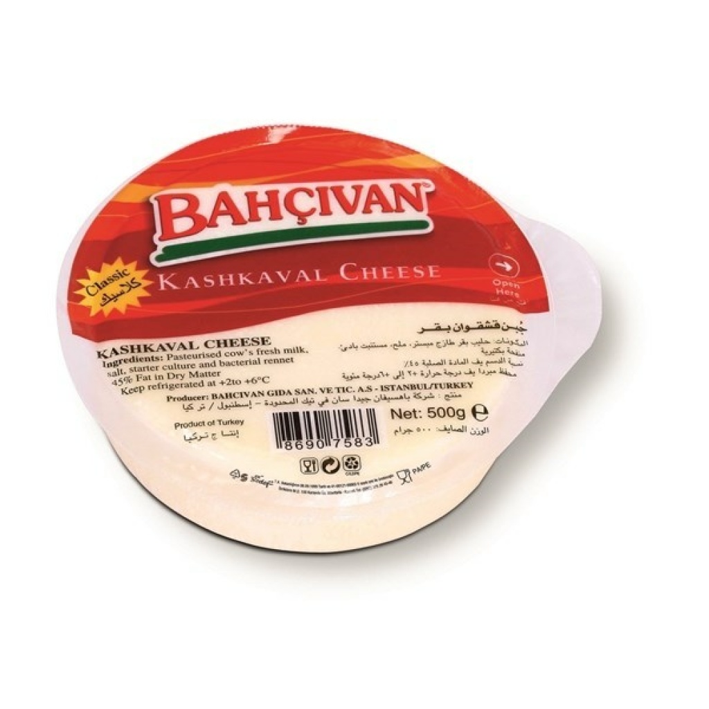 BAHCIVAN KASHKAVAL CHEESE CLASSIC (RED) 500GRx12 – Turkana Food