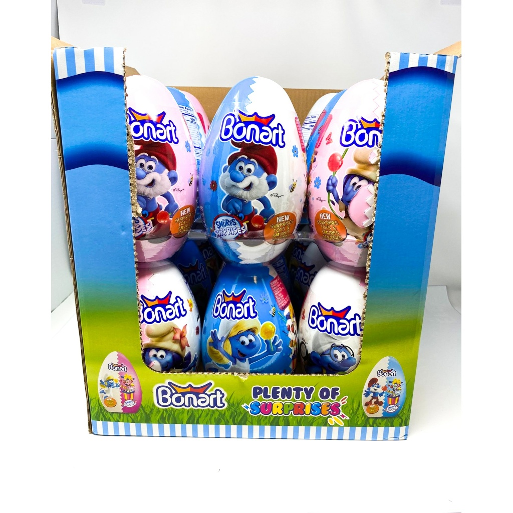Bonart Sweeties The Smurfs Surprises Egg Soft Candy 44Grx18 ...
