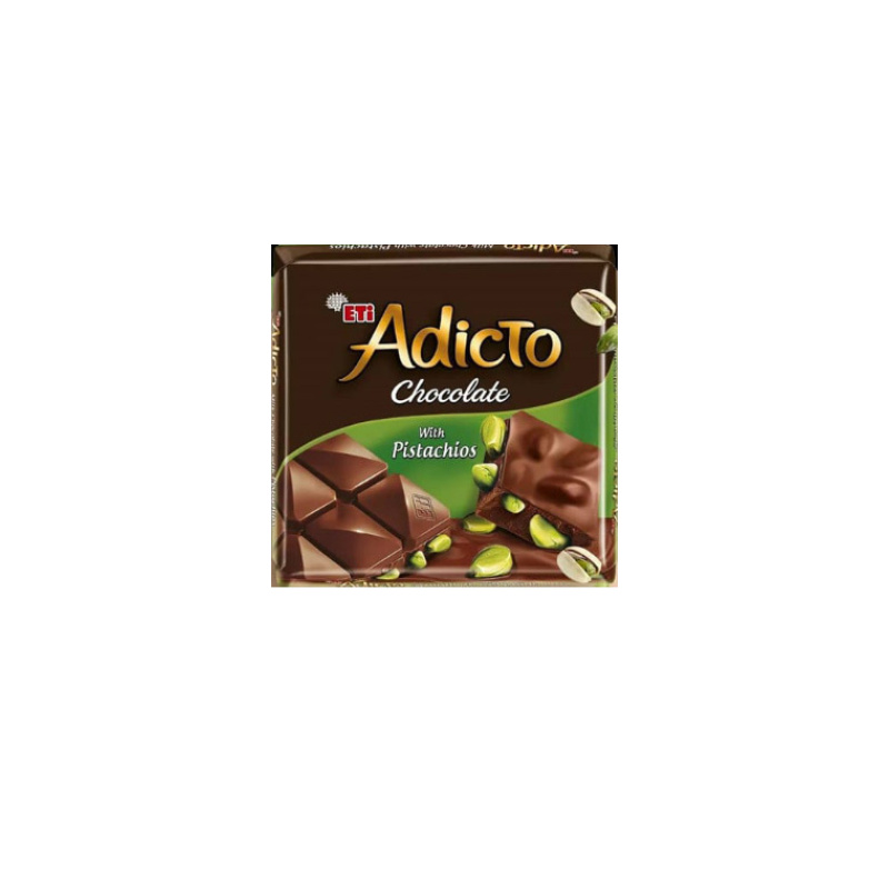 ADICTO CHOCOLATE W/PISTACHIO (60GRx6)x12 - Turkana Food