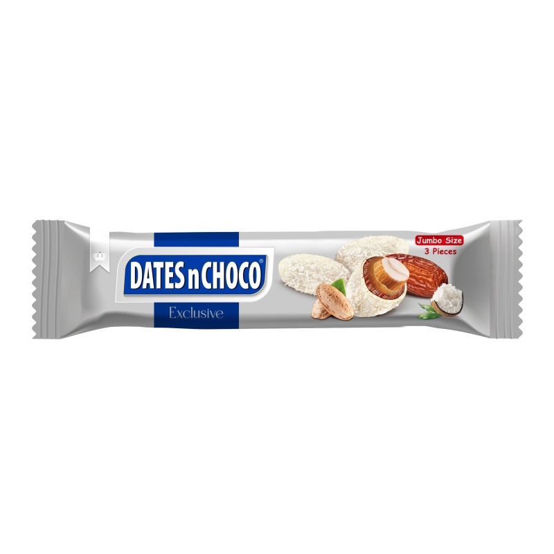 Alyan Almond Choco Dates With Jumbo White Cho. & Coconut 50GrX12X6 ...