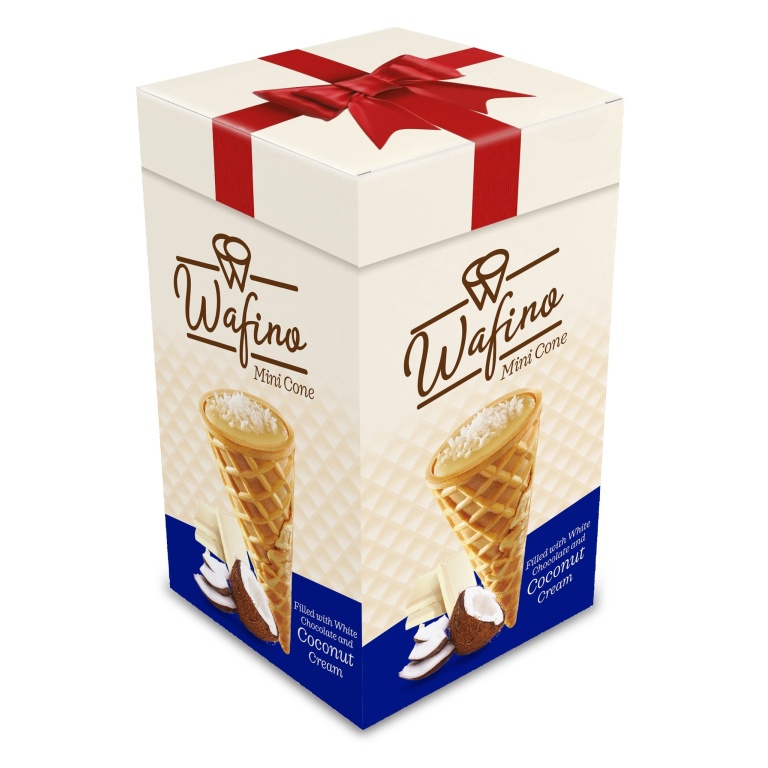 ANL Wafino Mini Cone Milk Choc. With Coconut Cream 10 Gr X 18 Pc X 12 ...