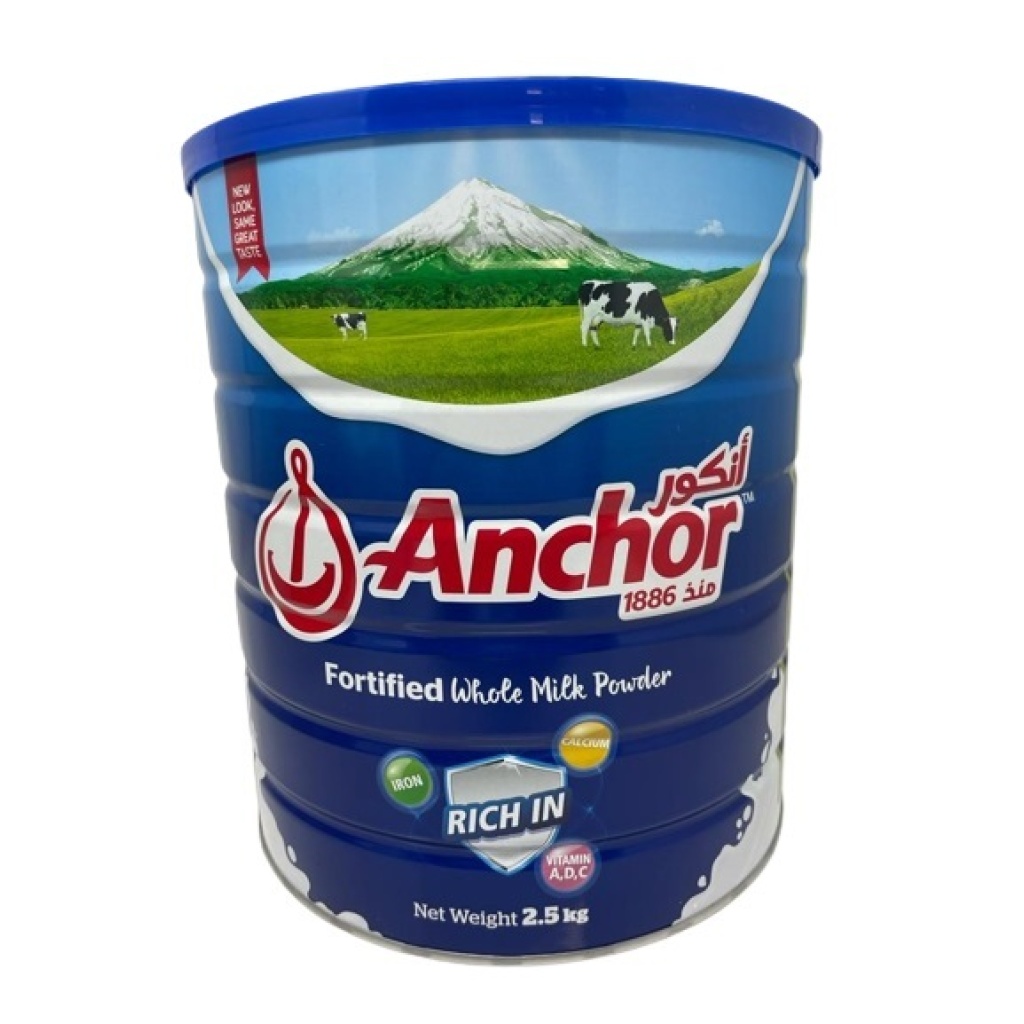Anchor Whole Milk Powder 2500GrX6 – Distributor In New Jersey, Florida - California, USA