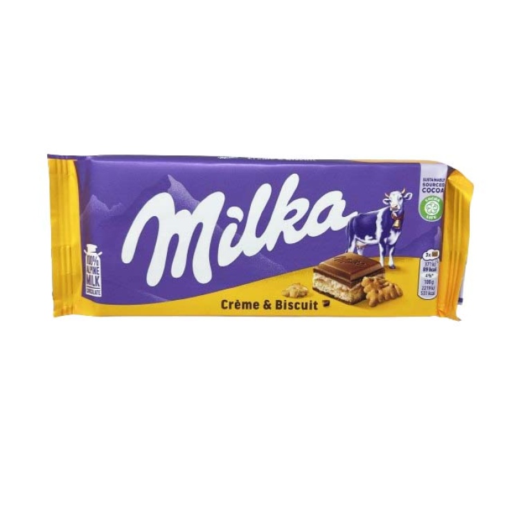 Milka Cream&Biscuit 100GrX18 – Distributor In New Jersey, Florida ...