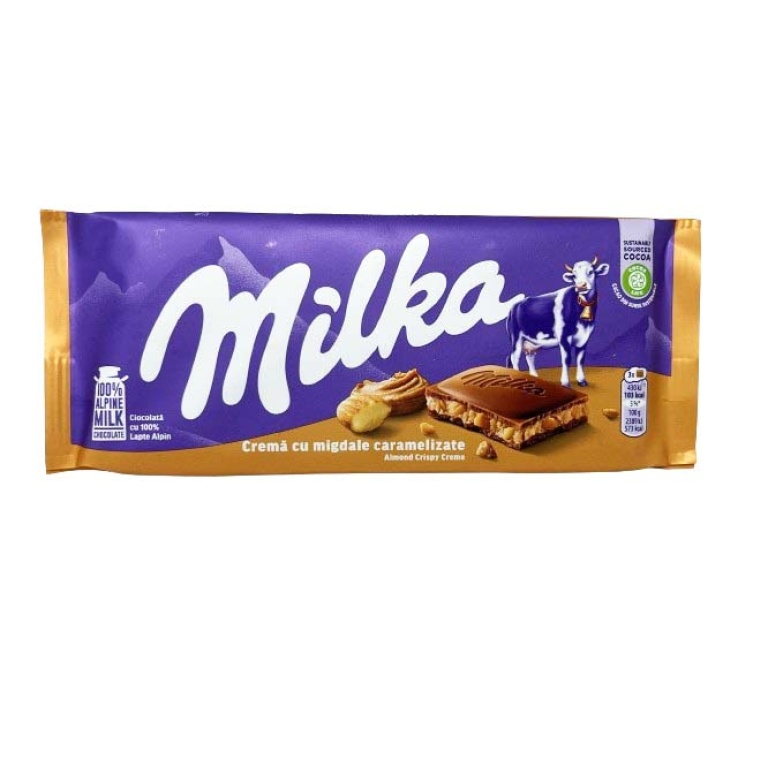 Milka Almond Crispy Creme 90GrX24 – Distributor In New Jersey, Florida ...